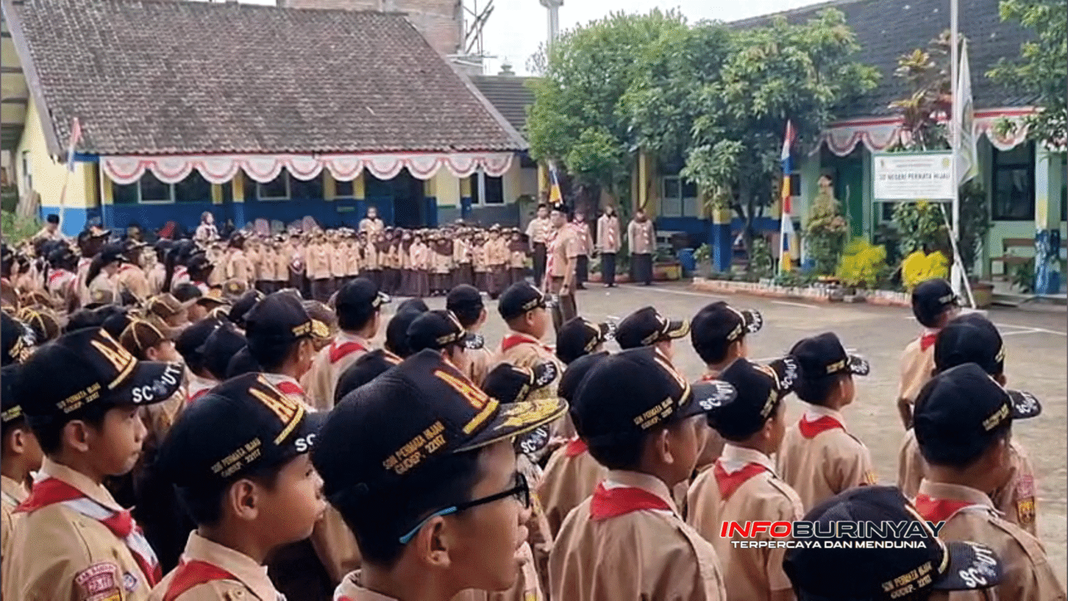 Gugus Depan SDN Permata Hijau Gelar HUT Pramuka ke-64 di Tengah Hujan ...